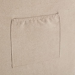 HomSof Rocker Recliner, Polyester Rocking Nursery, Modern Lounge Chair for Living Room, One Size, Beige Swivel Glider