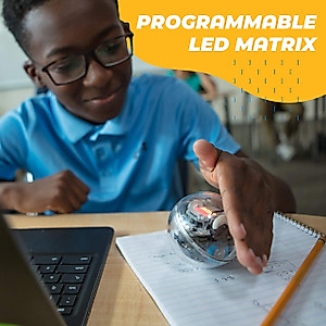 Sphero Bolt - Coding Robot Ball - Beginner to Advanced Programming - Ages 8+ - Learn to Code 3 Ways: Draw, Blocks, Javascript - Programmable Sensors - LED Matrix - Durable and Waterproof Design