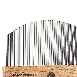 Nisaku NJP2500 Zassou Tawashi Crevice and Sidewalk Crack Weeder, Japanese Blade, 3.25-Inch, Stainless Steel/Wood Handle