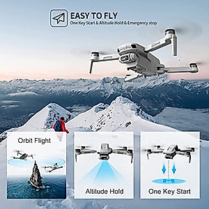 4DRC F8 GPS Drone with 4K Camera for Adults,5G FPV Live Video RC Quadcopter,Brushless Motor Drone for beginners, with Auto Return Home, Follow Me,Waypoint Fly,2 Batteries,Carrying Case