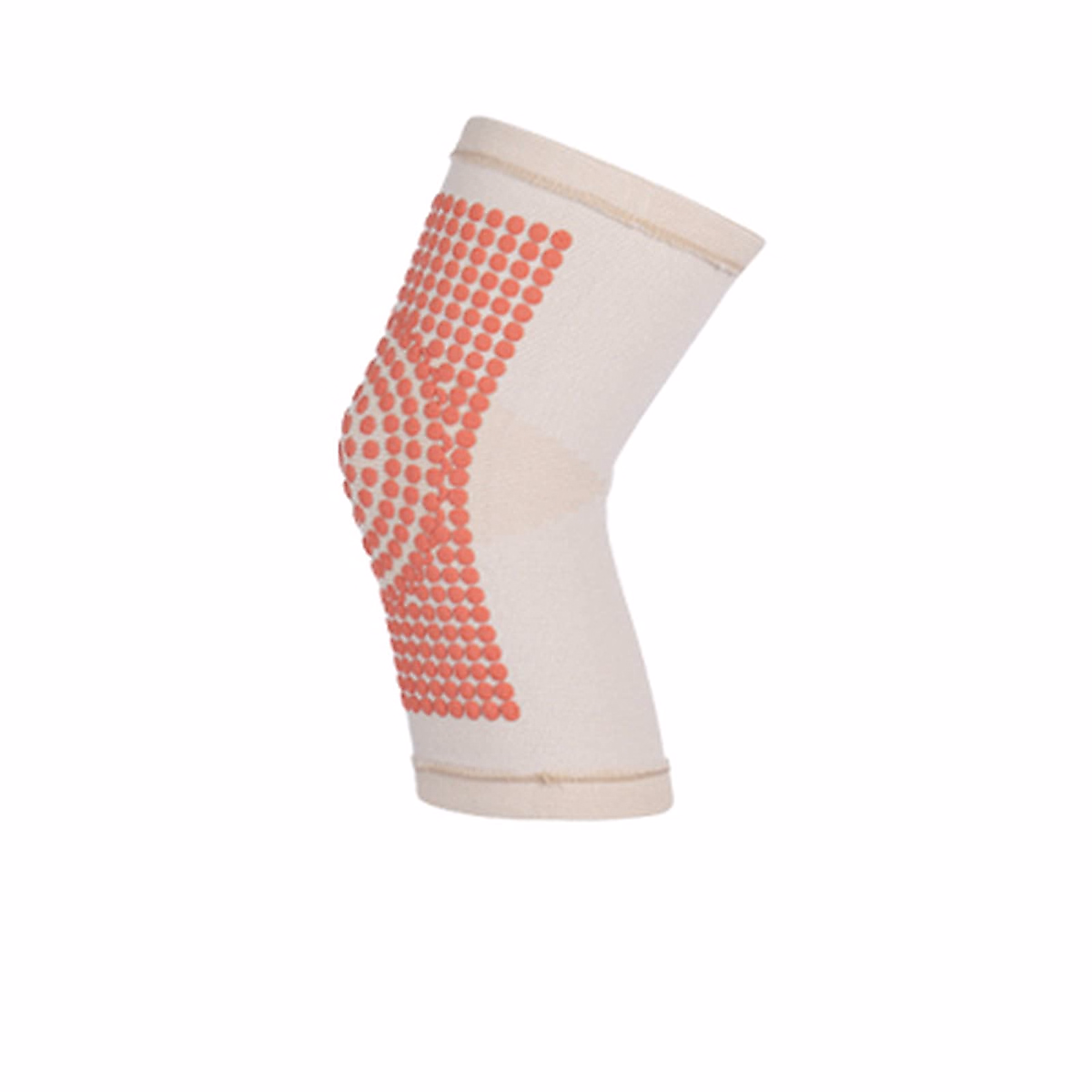 1 Pair Self Heating Support Knee Brace Warm for Arthritis Joint Pain Relief and Injury Recovery Knee Pads (Light Yellow,S)