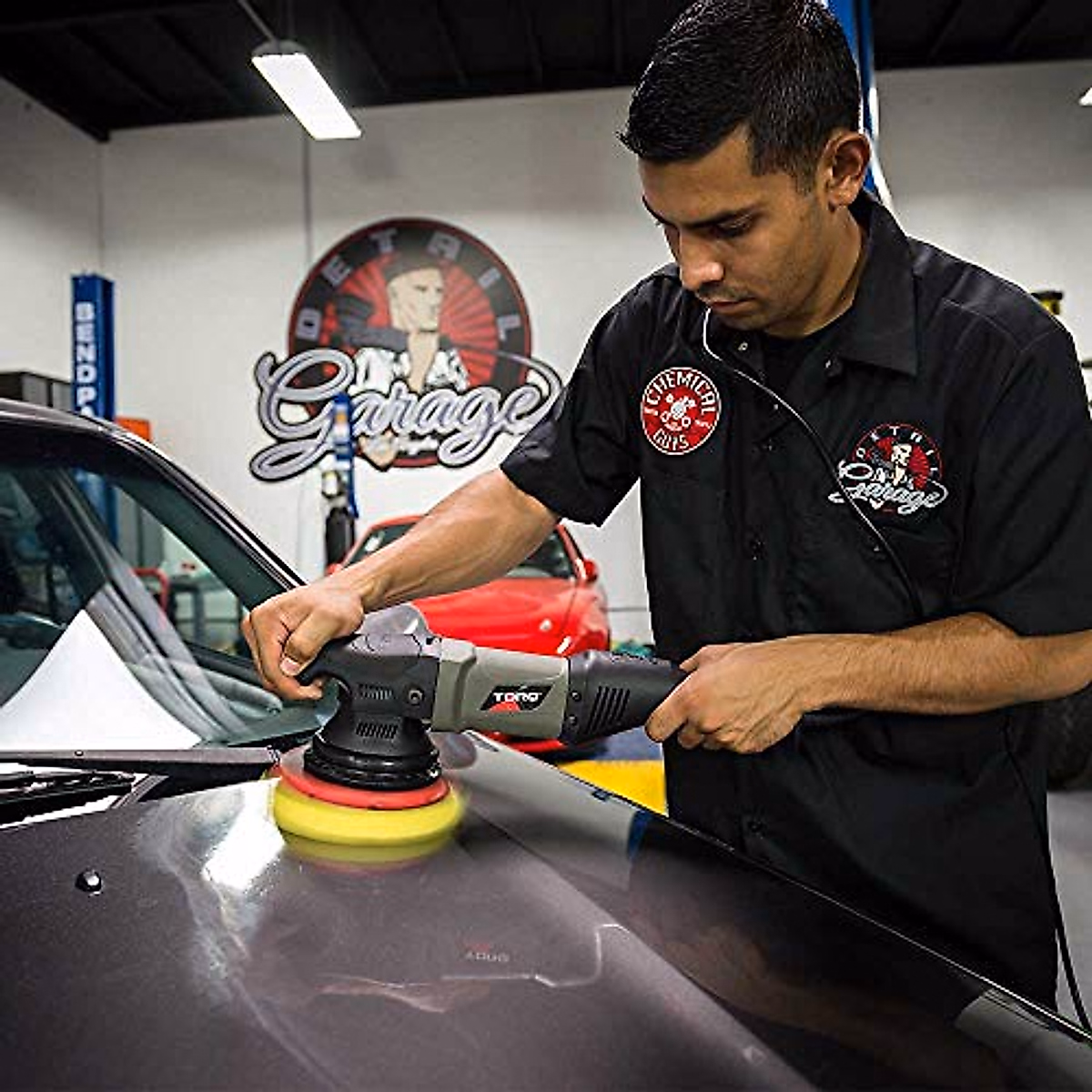 Chemical Guys BUFX111HEX6 Hex-Logic Quantum Heavy Cutting Pad, Yellow (6.5 Inch Pad made for 6 Inch backing plates)