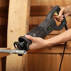 GALAX PRO 120V Reciprocating Saw, 6.0 Amp Variable Speed Corded Reciprocating Saw with 4/5" Stroke Length, 0-3000SPM and 6" Max for Wood, Metal, PVC Pipe Cutting