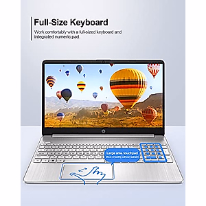 HP 2023 Newest Laptop, 15.6" Touchscreen Display, Intel i3-1115G4 Processor, 16GB RAM, 1TB SSD, 11 H Battery Life, Fast Charge, Bluetooth, Wi-Fi, HDMI, Windows 11 Home S, Bundle with JAWFOAL