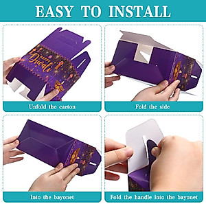 16 Pcs Happy Diwali Gable Boxes Diwali Party Favor Treat Boxes Rangoli Lantern Favor Packaging Box Indian Deepavali Candy Gift Box Goodie Box for Diwali Party Decorations Lights Festival, 4 Style