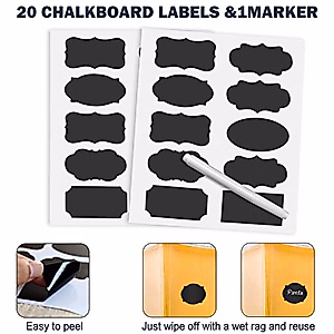 M MCIRCO Extra Large 7qt / 6.5L/220oz Tall Food Storage Containers, WIDE & DEEP, 4-Piece BPA Free Plastic Airtight Kitchen Pantry Storage Containers for Flour, Sugar, with 4 Measuring Cups,20 Labels