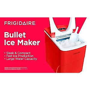 Frigidaire EFIC108 Counter top Portable, 26 lb per Day Compact Ice Maker Machine