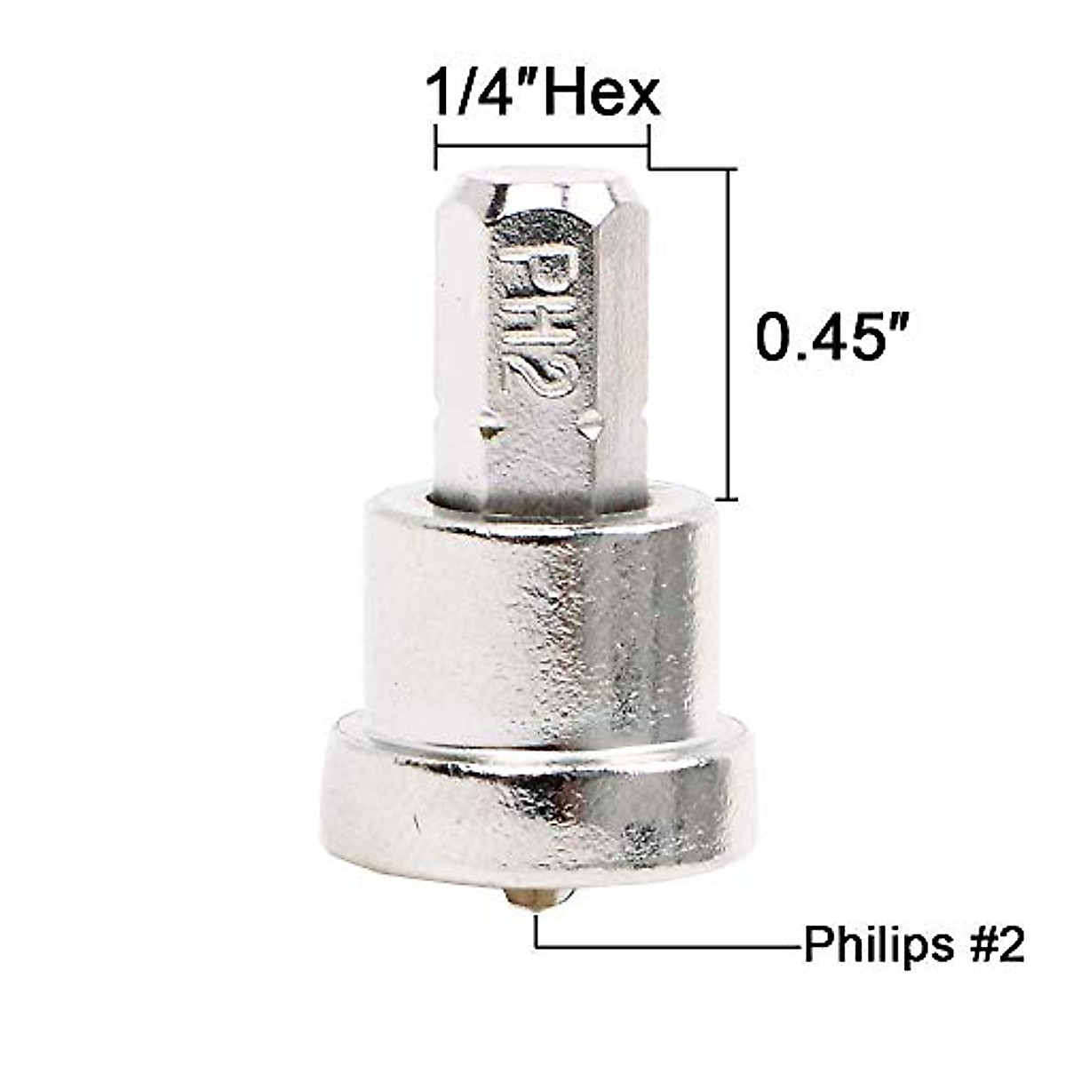 AUTOTOOLHOME 10pcs Drywall Screw Bits Setter PH2 Magnetic Extension Drill Bit Holder for Plasterboard