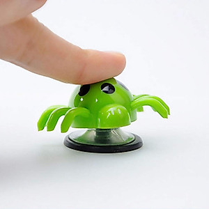 Bounce Spiders Colorful Plastic Funny Activities Bouncing Toys Spider Launcher Jumping Spiders Toy Insect Party 10pcs (Random Color)