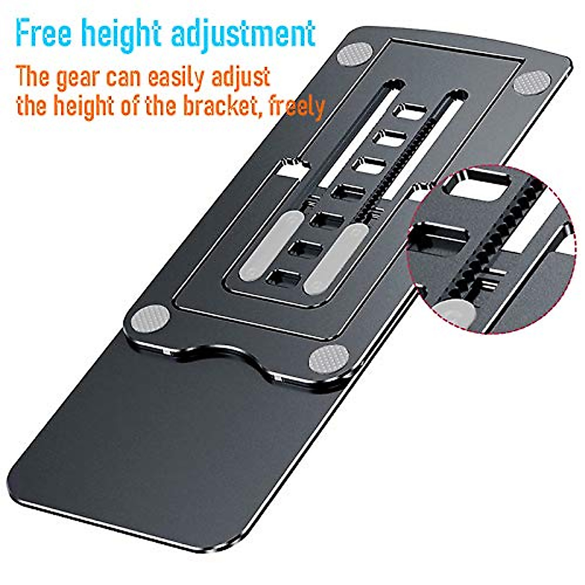 Cell Phone Stand,Bimawen Foldable Aluminum Alloy Ultra Slim Cell Phone Holder for Desk,or Device from 3" to 13"(Grey)