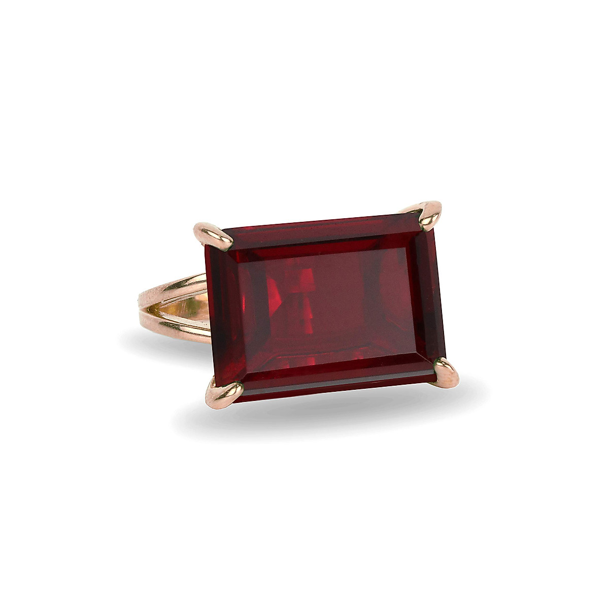 Red Garnet Ring - Bold Gemstone 14k Gold Filled Ring - Birthstone Jewelry, Handmade Ring, Rings for Women - Handmade Fashion Rings for Her - Customizable with Engraving