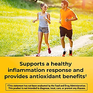 Nature Made Extra Strength Turmeric Curcumin with Black Pepper, 1000mg Turmeric extract (950mg Curcuminoids) per serving, Supports Healthy Inflammation Response, 60 Vegetarian Capsules, 30 Day Supply