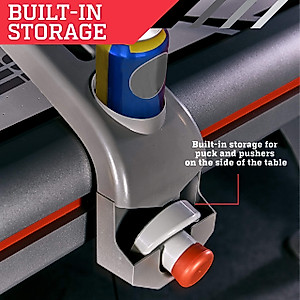 ESPN Sports Air Hockey Game Table: 84 Inch Indoor Arcade Gaming Set with Electronic Overhead Score System, Sound Effects, Multi (AWH084_188E)