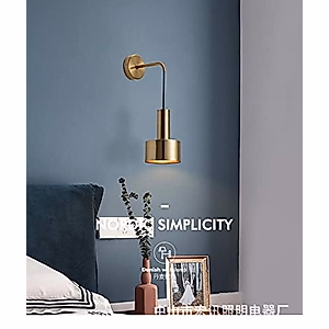 KEFA Battery Operated Wall Lights Indoor with Remote,2 Pieces of Bedroom Bedside Chandelier Gold Warm Light