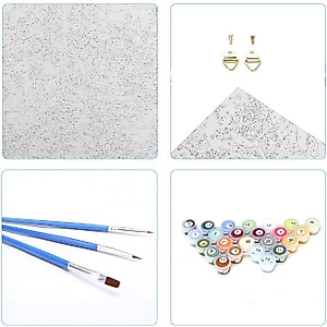 OfFsum Paint by Numbers for Adults and Kids DIY Painting Kit with 40X50cm Pre-Printed Textured Art Canvas Acrylic Paints & 3 Brushes Ideal for Beginners Art Football Helmet 4