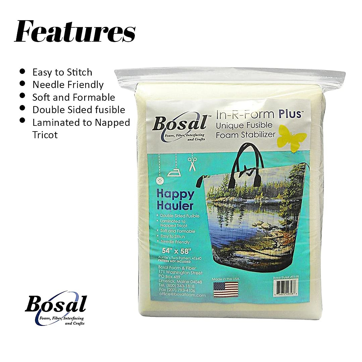 In-R-Form Plus Unique Fusible Foam Stabilizer