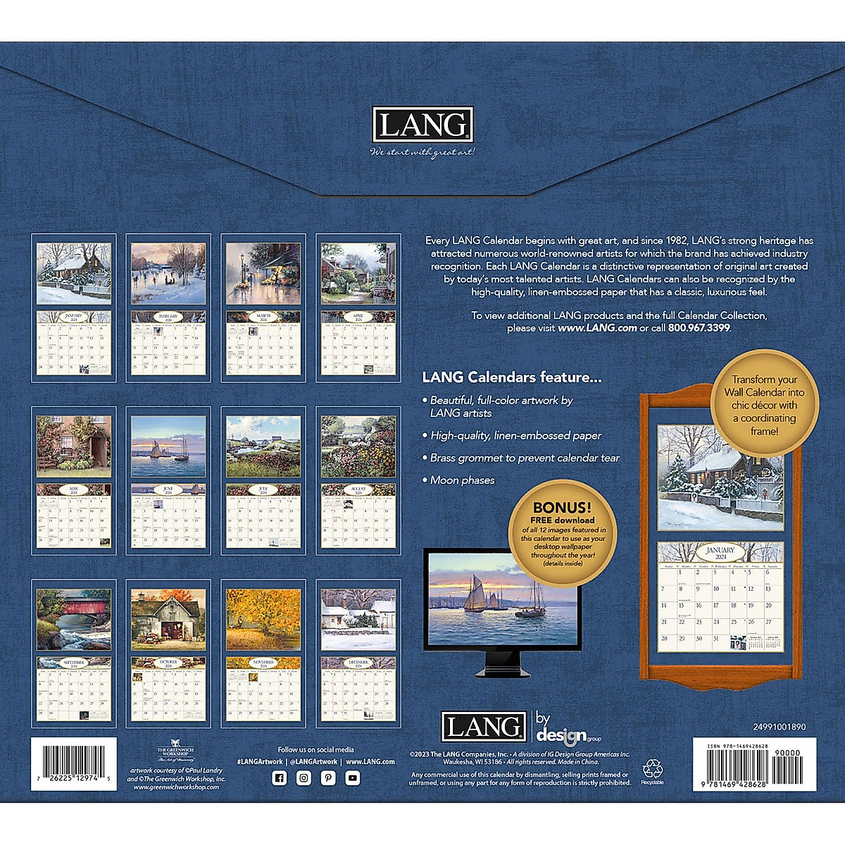 LANG American Dream 2024 Wall Calendar (24991001890) Multi