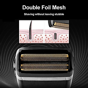 KEMEI Men's Electric Razor Waterproof Reciprocating Razor Cordless Precision Beard Trimmer Twin Blade USB Rechargeable Grooming Razors,Shaving & Hair Removal Products (2024 Shaver)