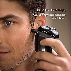 Remington R5000 Series Shaver PR1362-A Rotary Cordless Shaver with PowerFlex 360, Pop-up Trimmer & Titanium Coated Blades