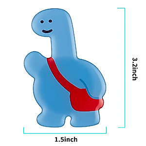 Phone Grip Handle Finger Clip Holder Grip Bracket Support Cute 3D Cartoon Blue Dragon Dinosaur Design Anime Animal Smartphone Expandable Adjustable Stand