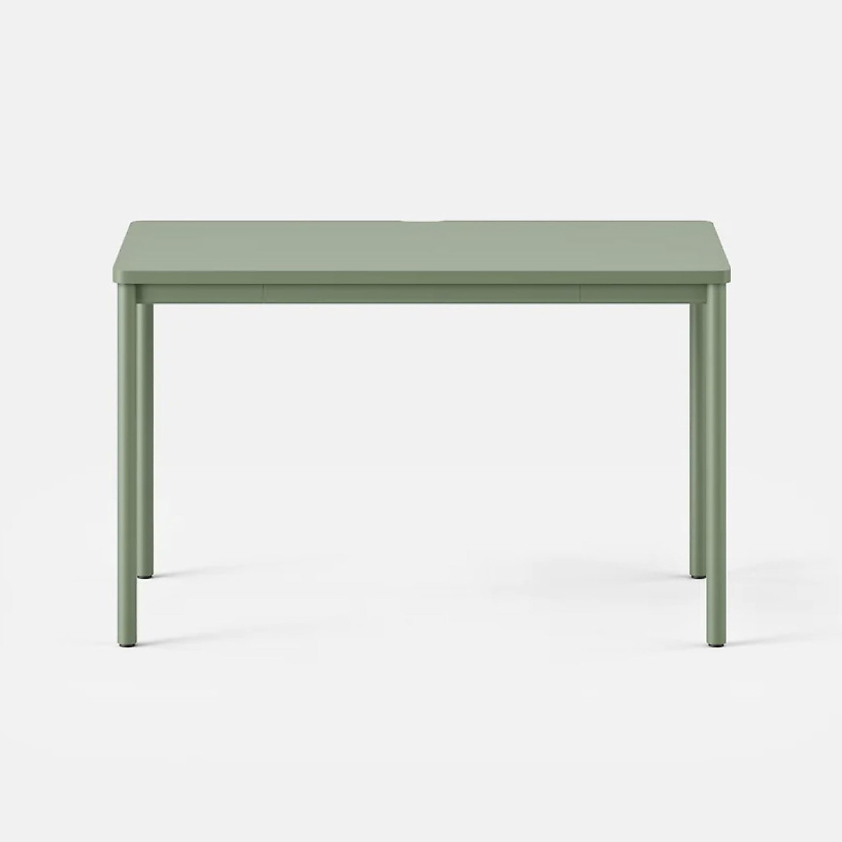 Branch Daily Desk - Functional at Home Office Desk with Effortless Assembly, Timeless Design, Rounded Corners, and Built-in Cable Notch - 48” W x 28.5” H x 24” D - Sage Work Table
