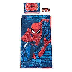 Jay Franco Marvel Spiderman Zaap 3 Piece Plush Sleepover Set