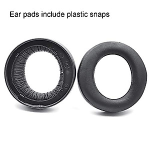 Defean Replacement Ear Pads Cushion Cover PU Leather and Soft Foam Earpads Compatible with Sony Gold Wireless Headset - CUHYA-0080 Headphone (Black)