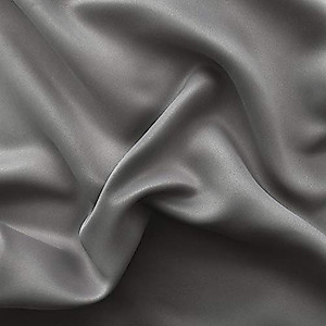 DWCN Light Grey Blackout Curtains - Room Darkening Thermal Insulated Living Room and Bedroom Curtains 38 x 84 inch Length, Set of 2 Window Curtain Panels