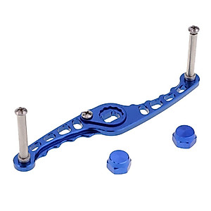 Leefasy 1 Piece New Replacement Fishing Reel Handle Metal Rocker Arm DIY Tackle, Blue