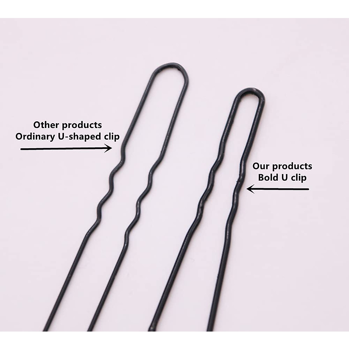 U Shaped Bun Wedding Bridal Black Hair Pins (Black-120Pcs)