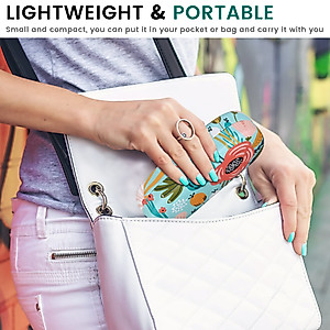 molshine Hard Shell Sunglasses Case,Classic Large Glasses Case for Women Men,Sunglass Eyeglasses (Green)