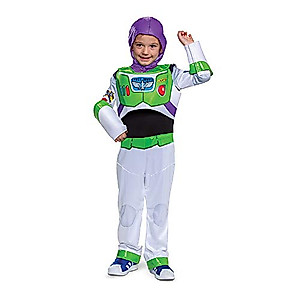 Buzz Lightyear Adaptive Costume for Kids, Official Adaptive Pixar Toy Story Costume with Accessibility Features, Classic Size Small (4-6) Multicolored