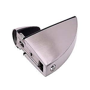 XVL 14 Inch Bathroom Glass Shelf Brushed Nickel