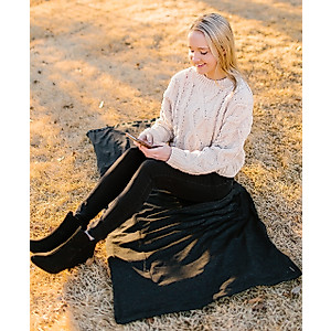 Zero Grid Infinity Fashion Scarf with Hidden Pockets Converts to Blanket and Wrap Perfect for Travel