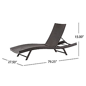 Christopher Knight Home Kauai Chaise Lounge Set, 2-Pcs Set, Brown