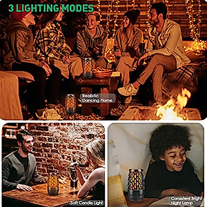 MOFOKEAY Outdoor Bluetooth Speakers Waterproof - 2 Pack Wireless Torch Atmosphere Speakers with Stake & Hook, Sync Up to 100 Speakers, BT 5.3 Portable Speaker for Patio Camp Party, Gifts for Men Women