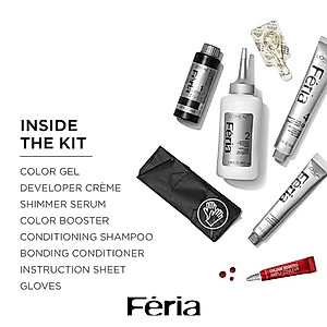 L'Oreal Paris Feria Multi-Faceted Shimmering Permanent Hair Color, R57 Cherry Crush (Intense Medium Auburn), Pack of 1, Hair Dye