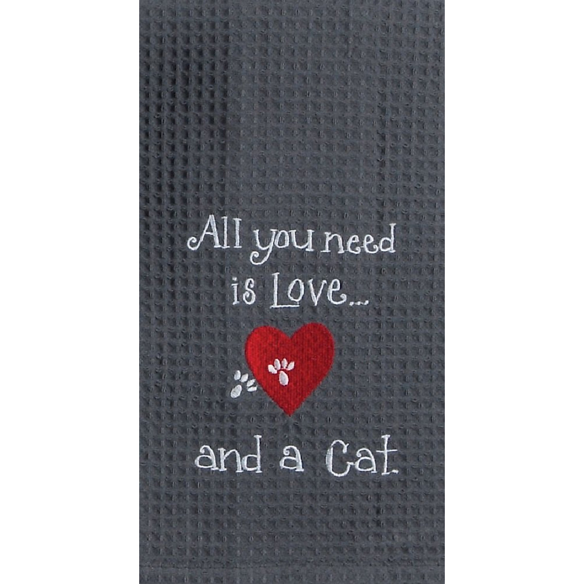 Kay Dee Designs Cat Lover Embroidered Towel Set - One Each You Had Me at Meow & Cat Love