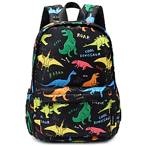 Abshoo Little Kids Backpacks for Boys and Girls Preschool Backpack With Chest Strap (Colorful Dinosaur)