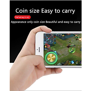 Vakili Mobile Phone Game Joystick Metallic Plated Game Control Touch Screen Joypad Game Controller for iPad iPhone Android Mobile Tablet 2PACK