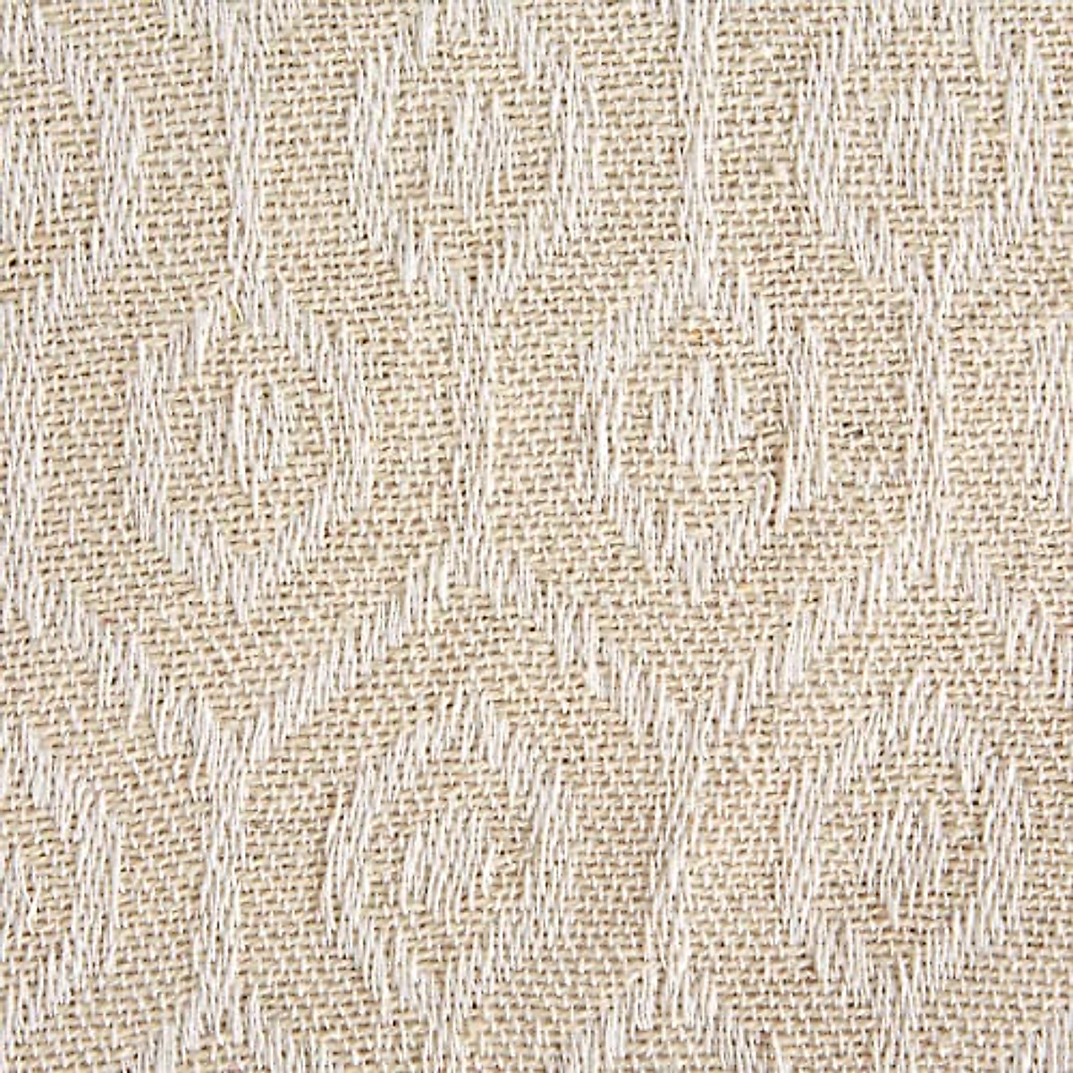 DII Modern Cotton Geometric Blanket Throw with Fringe for Chair, Couch, Picnic, Camping, Beach, & Keep Cozy with Everyday Use, 50x60, White