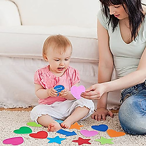 32 Pieces Carpet Markers Colorful Heart Stars Arrows Circles Designs Positive Sayings Carpet Markers Classroom Carpet Markers for Teacher Student