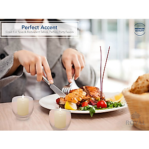 Royal Imports Votive Candle, Unscented Ivory Wax, Box of 36, for Wedding, Birthday, Holiday & Home Decoration (15 Hour)