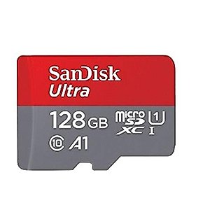 SanDisk Ultra 128GB UHS-I Class 10 MicroSDXC Memory Card Up to 80mb/s SDSQUNC-128G with Adapter