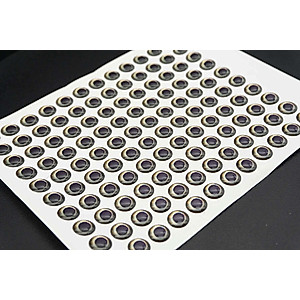 HTHYLURE 240 PCS Fishing Lure Eyes Simulation Fishing Lure Eyes 4D 3D Realistic Artificial Holographic Fake Earth Eyes Lure Baits Making Fishing Tying Lures Crafts DIY Fishing Lure Accessory