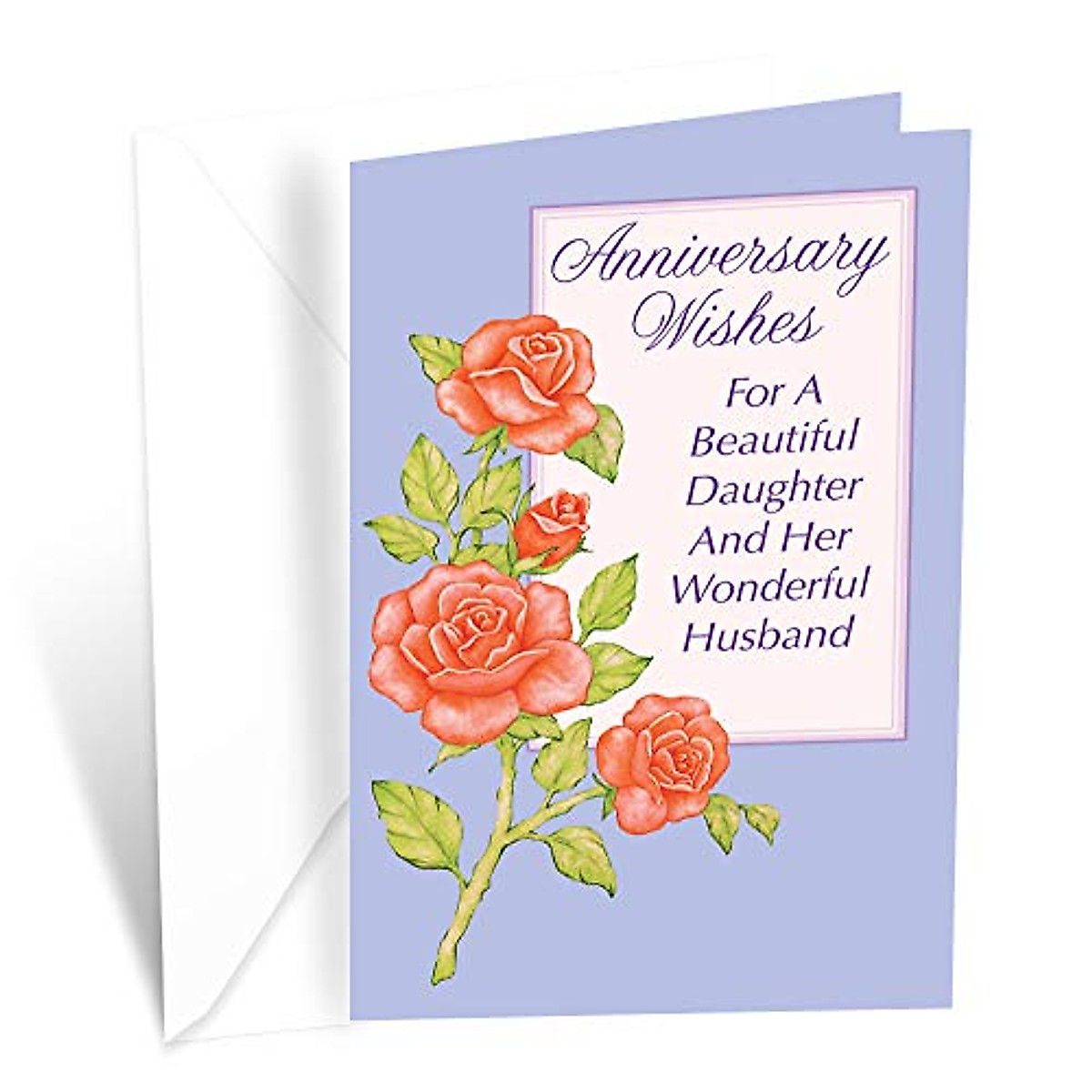 Prime Greetings Anniversary Greeting Card For Daughter and Husband (Son-in-Law).