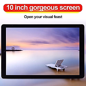 Pomya Kids Tablet for Android10, 10in LED IPS HD Eye Protection Display, 32G Memory, 128GB Expand, 5G WiFi Dual Band, Octa Core Processor, 4500 MAh Battery (Grey)