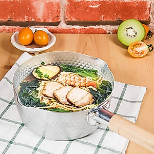 Traditional Japanese Aluminum Yukihira Saucepan (9.4 inch)