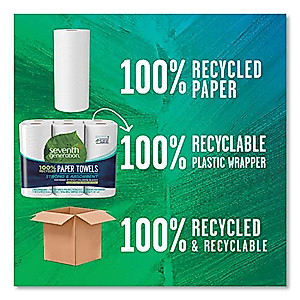 100% Recycled Paper Towel Rolls, 2-Ply, 11 X 5.4 Sheets, 140 Sheets/Rl, 6/Pk
