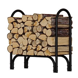 Fire Beauty Firewood Rack Log Holder,Log Storage Holder,Storage Rack,Firewood Stacker for Fireplace Indoor Outdoor(Middle)